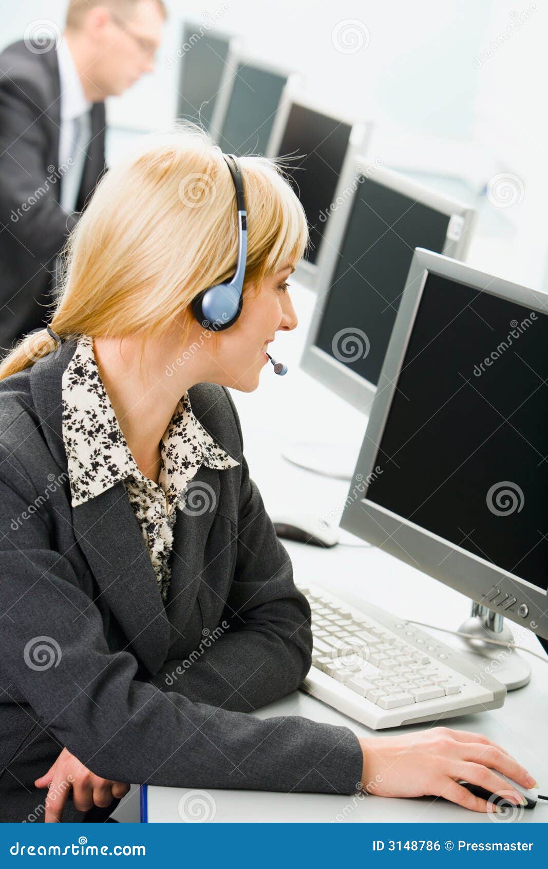 Morning at work stock photo. Image of keyboard, positive - 3148786
