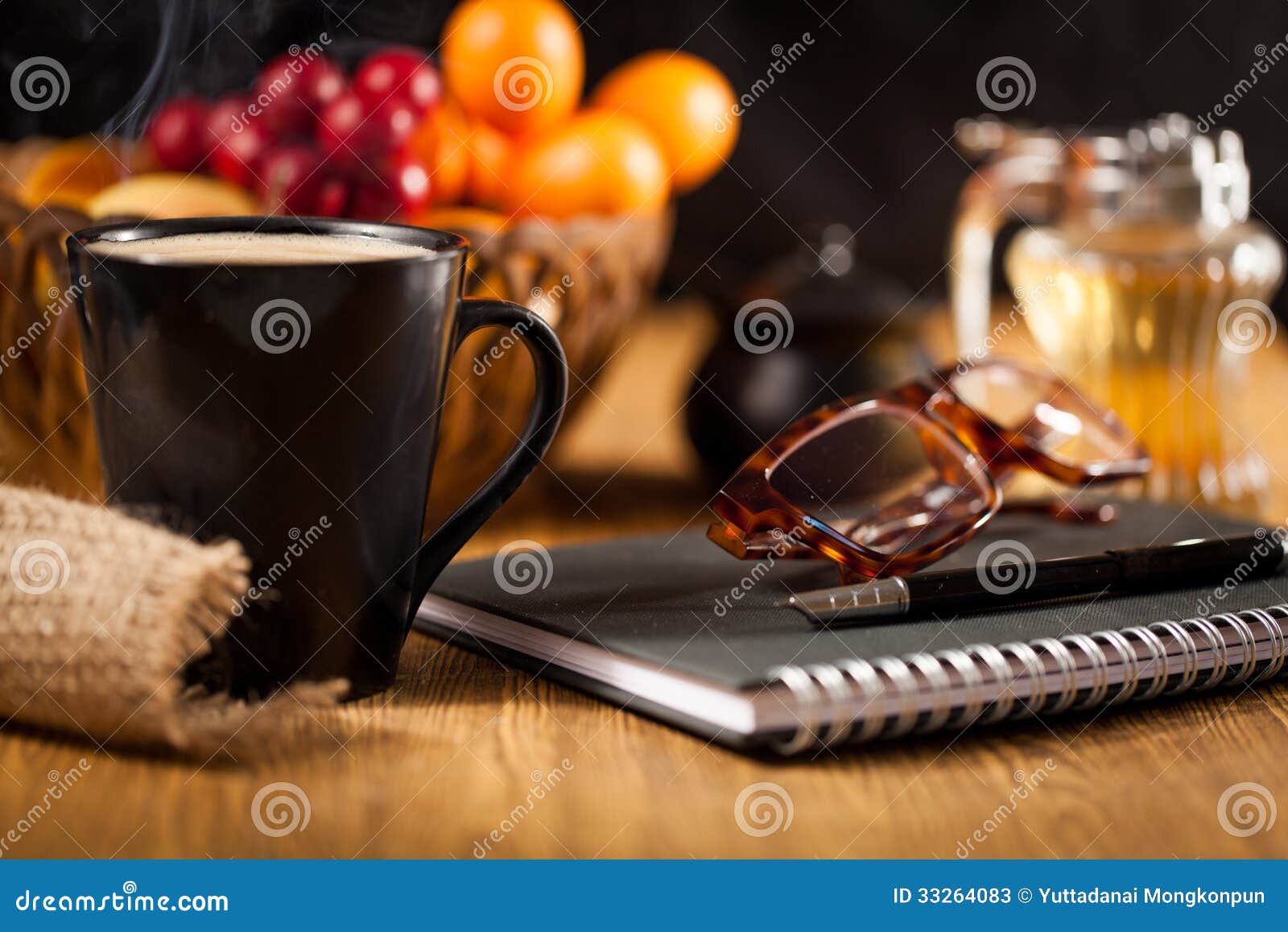 Morning work stock image. Image of working, cappuccino - 33264083