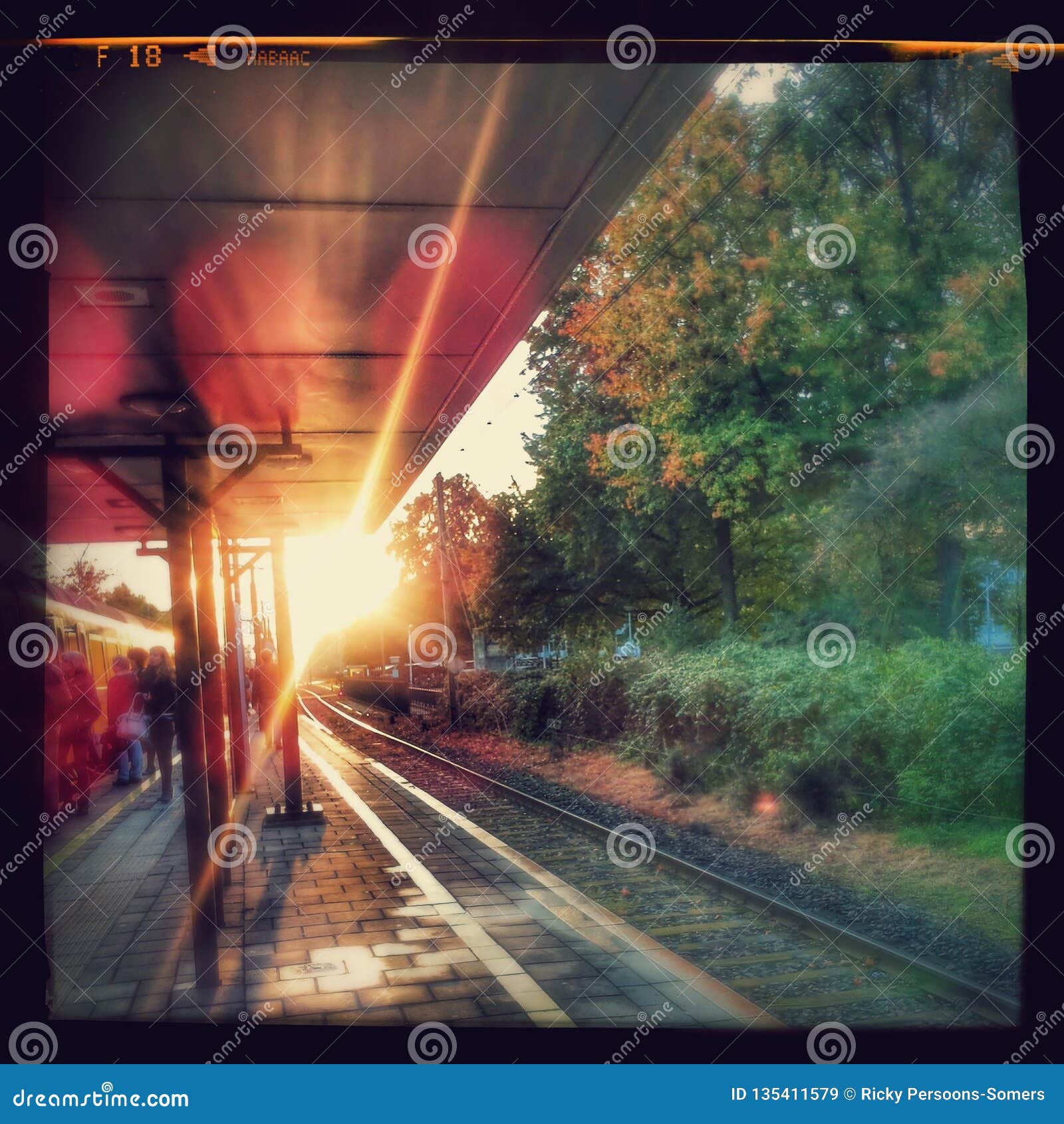 Morningsun at the Trainstation Editorial Stock Image - Image of ...