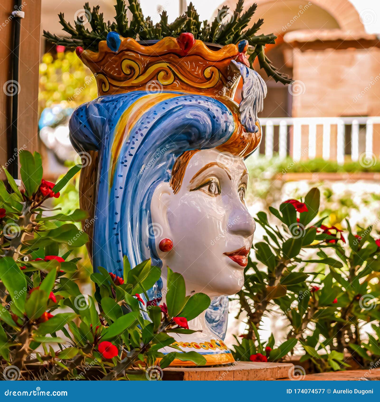 Moro Head Taormina Sicily stock image. Image of taormina - 174074577