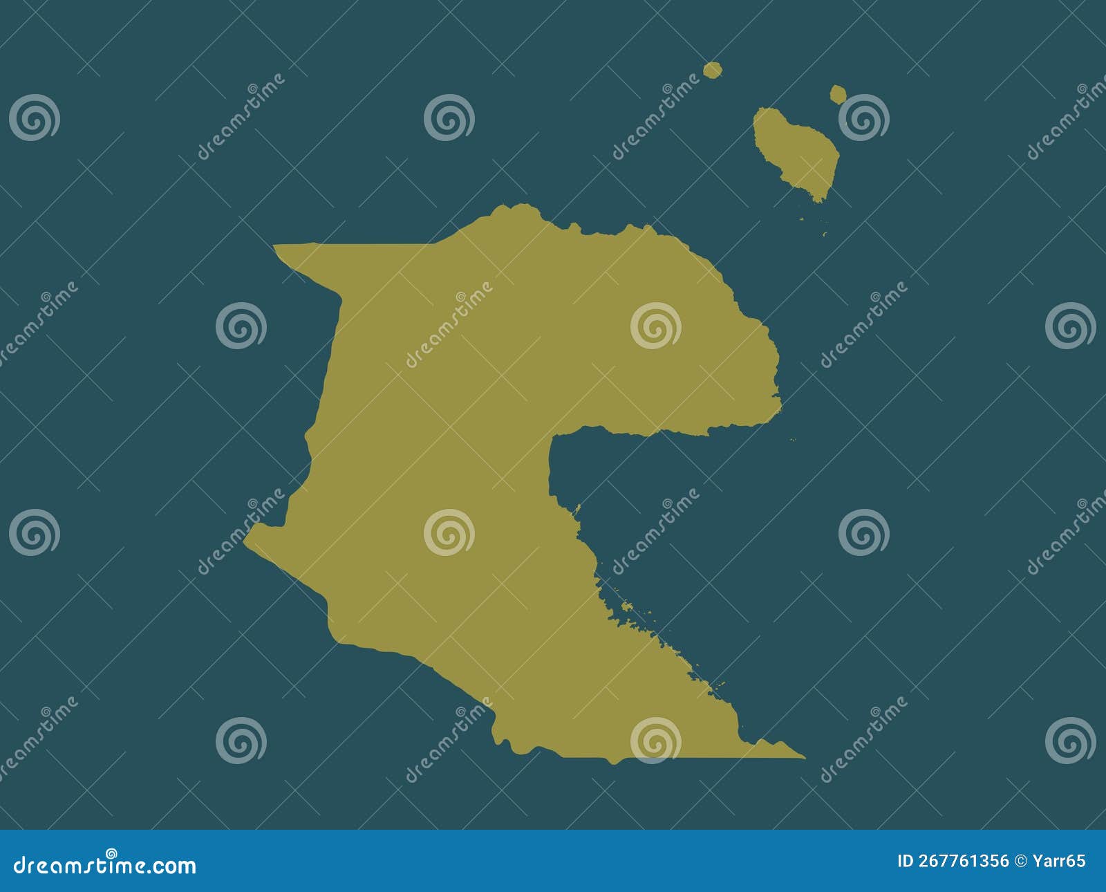 Morobe, Papua New Guinea. Solid. No Legend Stock Illustration ...