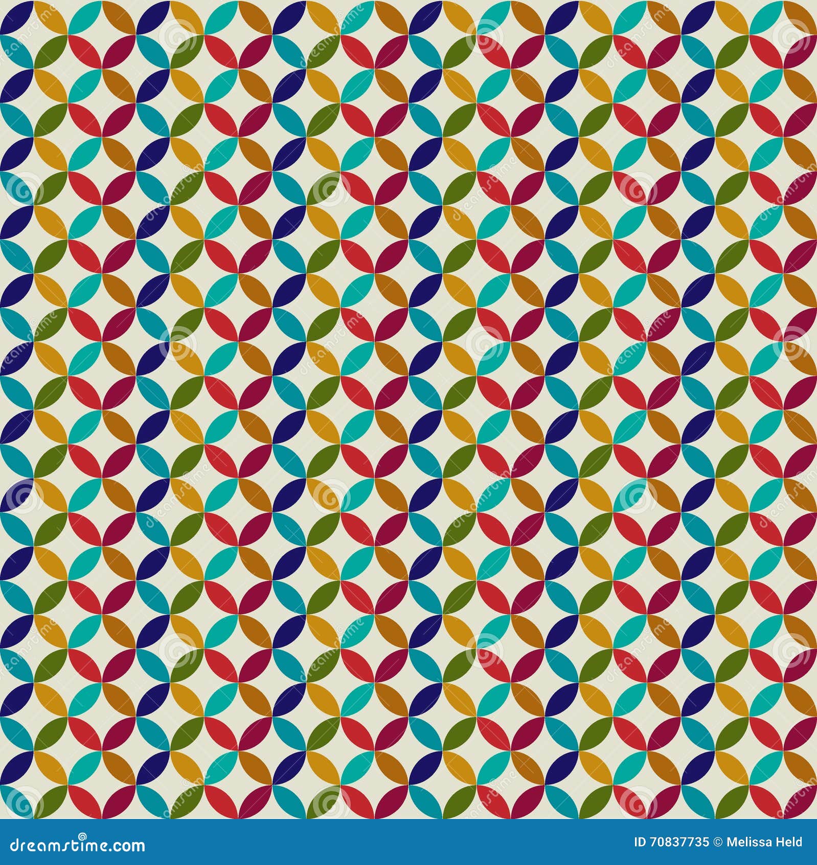 Moroccan Abstract Circle Tiles Stock Illustration - Illustration of ...