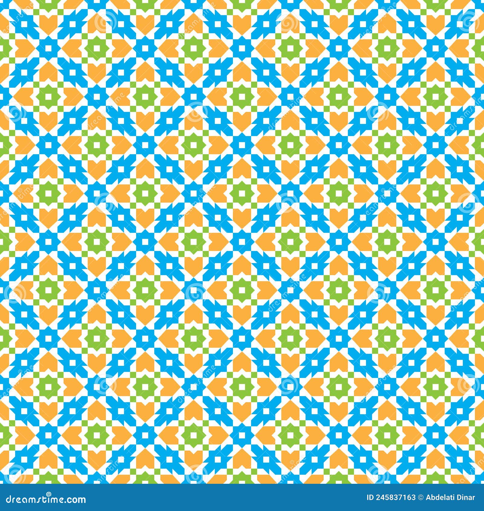 Moroccan Abstract Pattern 2 Stock Illustration - Illustration of ...