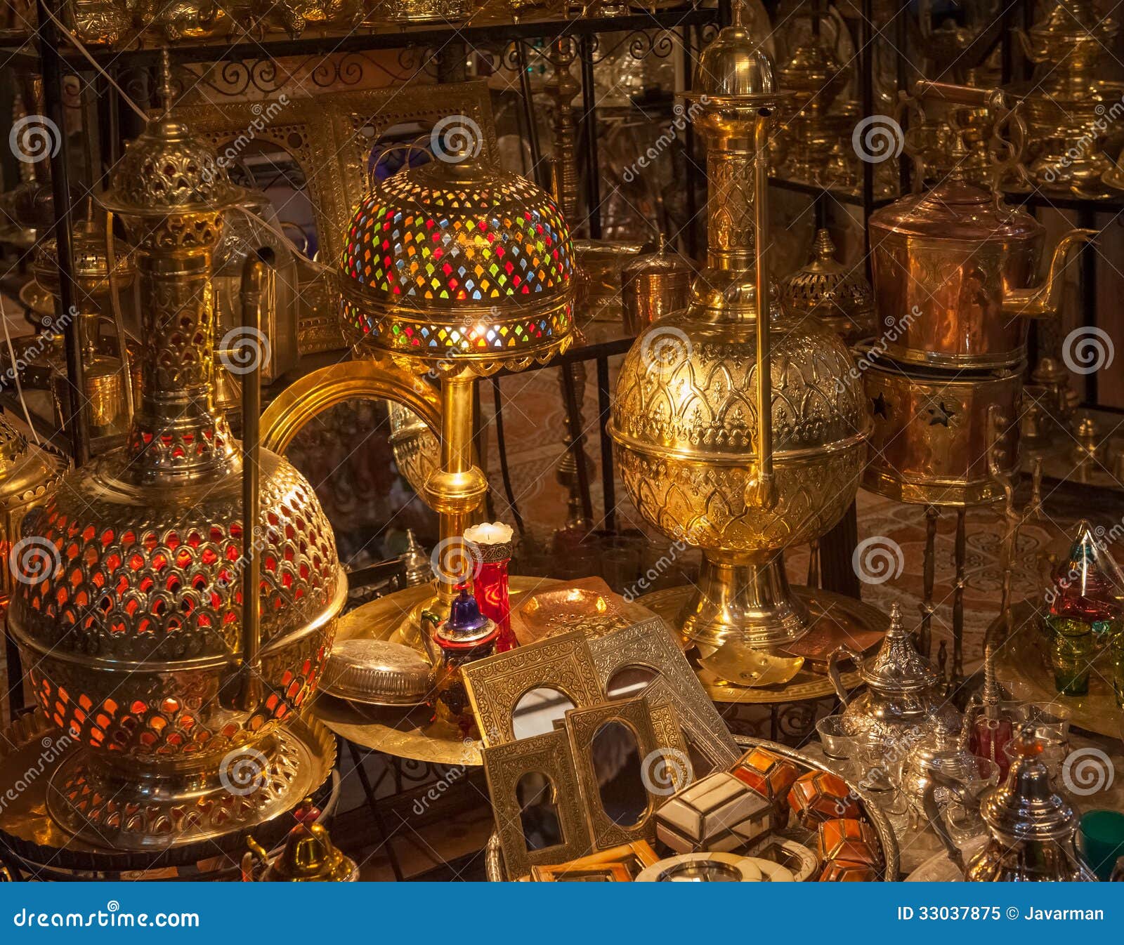 Moroccan antique shop stock image. Image of marrakesh - 33037875