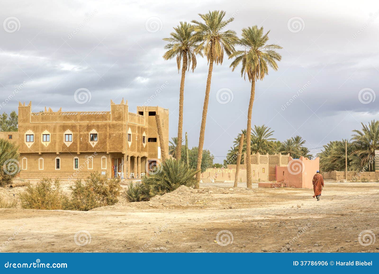 Moroccan Architecture and Landscape Stock Photo - Image of desert ...