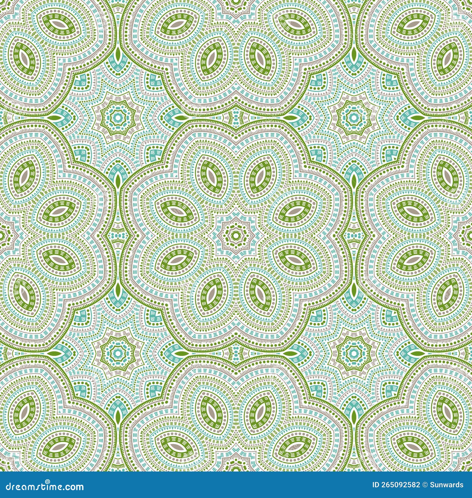 Moroccan Authentic Floral Vector Seamless Motif. Batik Print Design ...