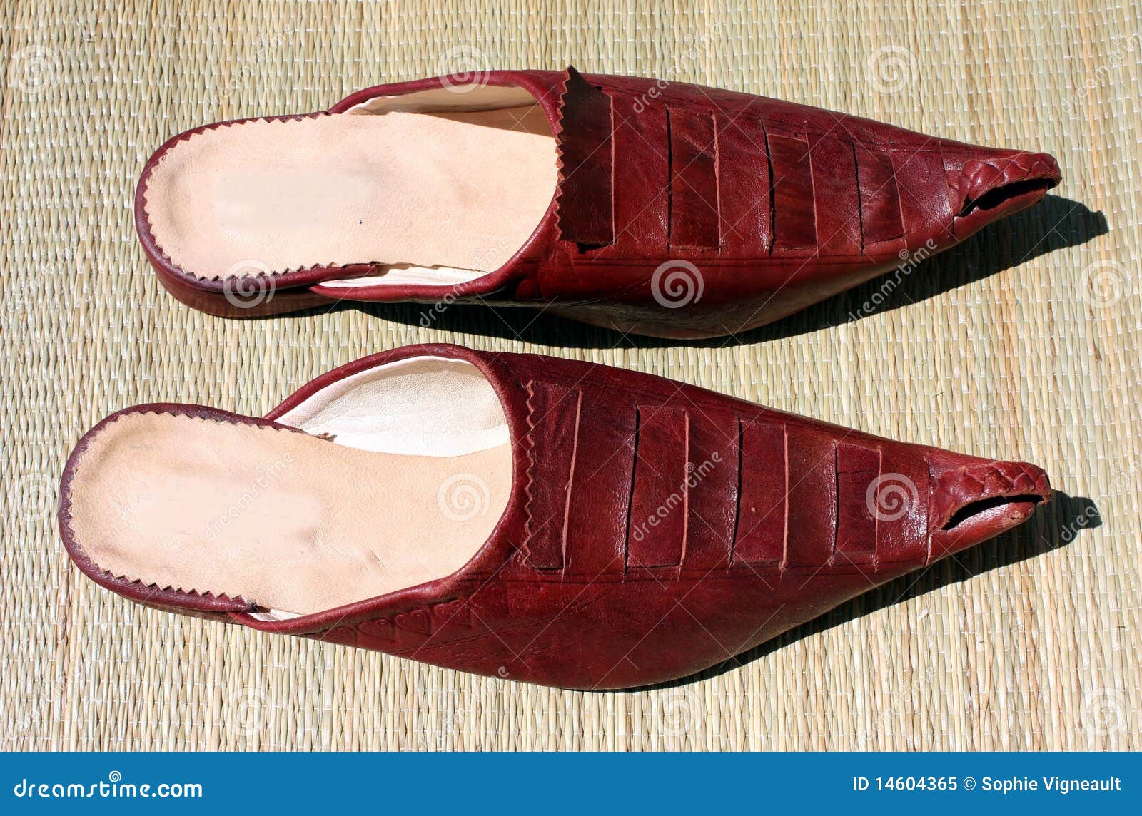 Moroccan babouche stock image. Image of white, pair, tradition - 14604365