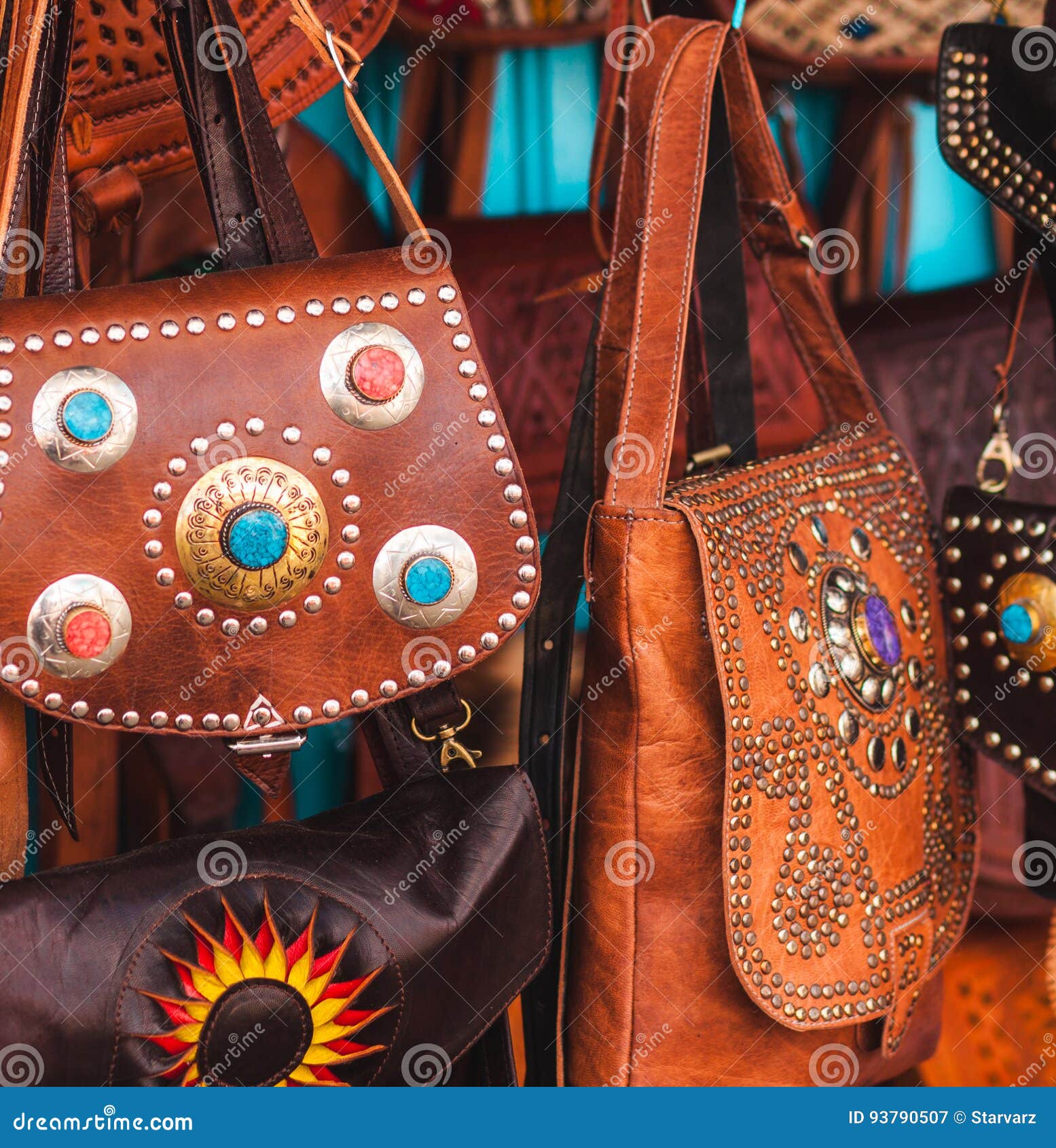 Moroccan bags stock image. Image of architecture, closeup - 93790507
