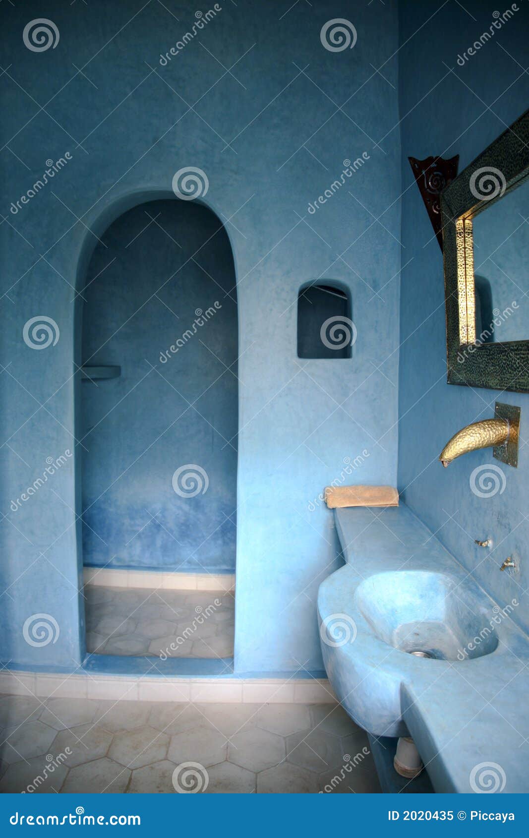 Moroccan Bathroom stock image. Image of arab, color, medina - 2020435