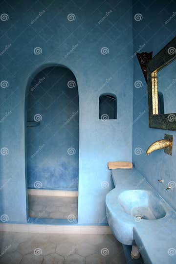 Moroccan Bathroom stock image. Image of arab, color, medina - 2020435
