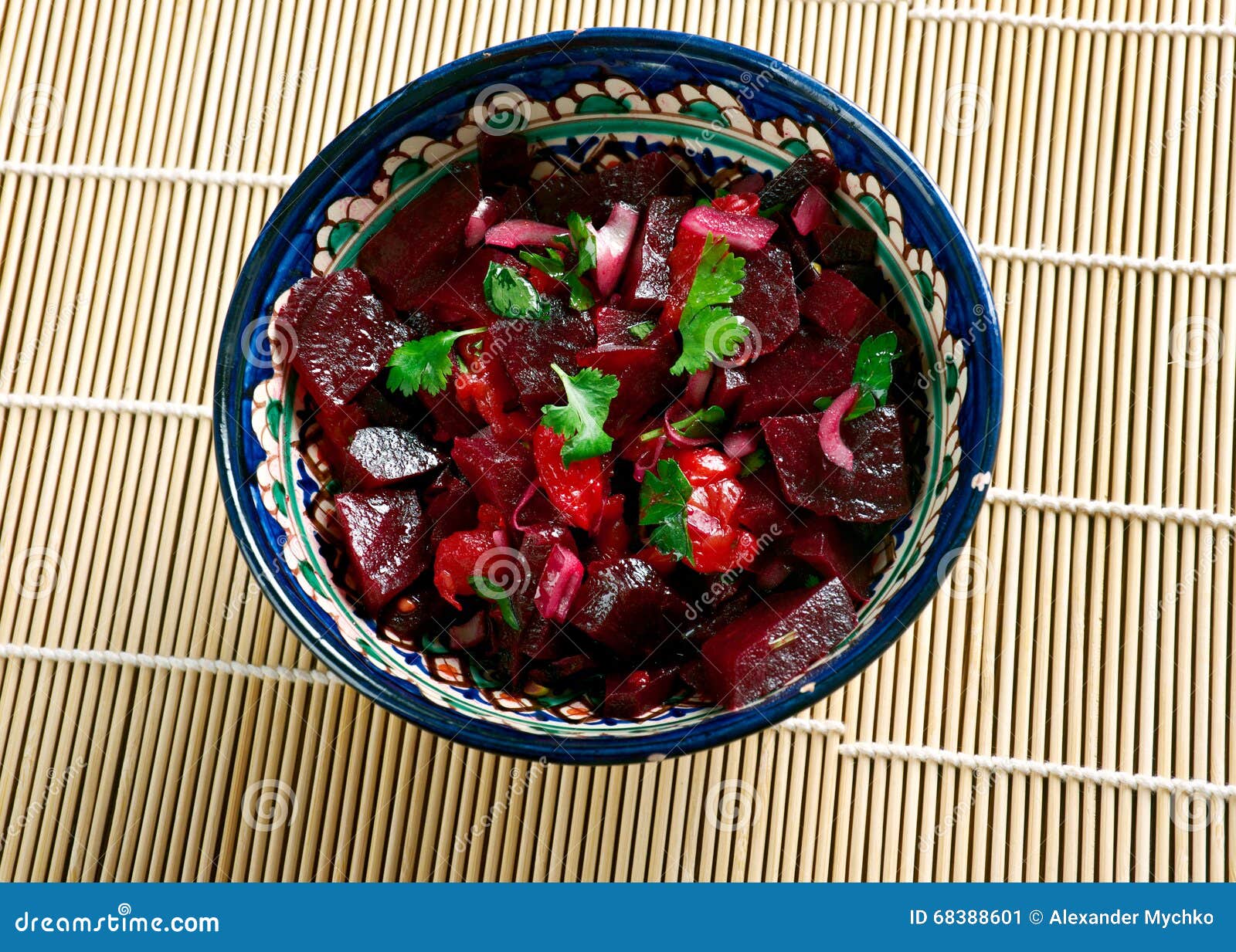 Moroccan beet salad stock image. Image of dish, tradition - 68388601