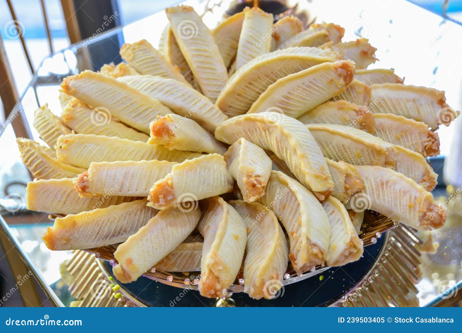 Moroccan Biscuits are Served with Tea. Moroccan Biscuits are Offered at ...