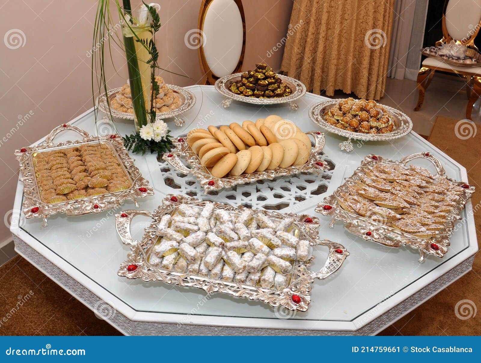 Moroccan Biscuits are Served with Tea. Moroccan Biscuits are Offered at ...