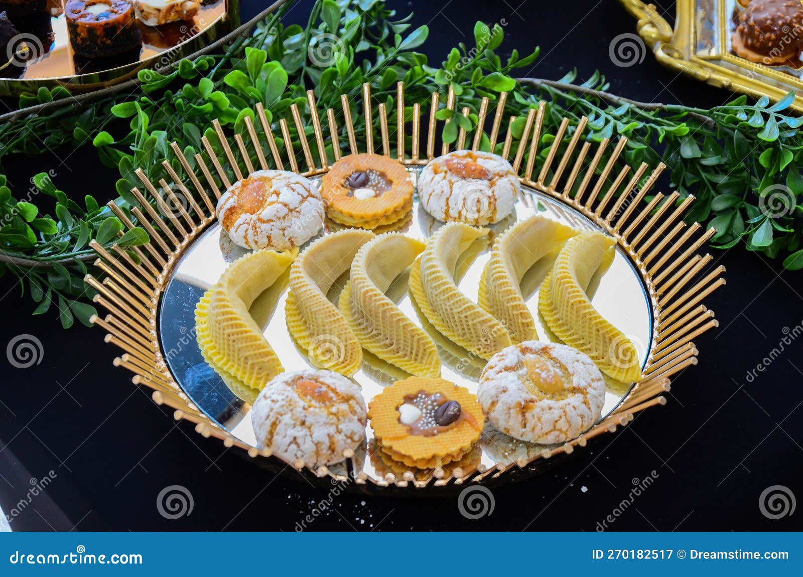 Moroccan Biscuits Served with Tea Offered at the Wedding and Eid Al ...