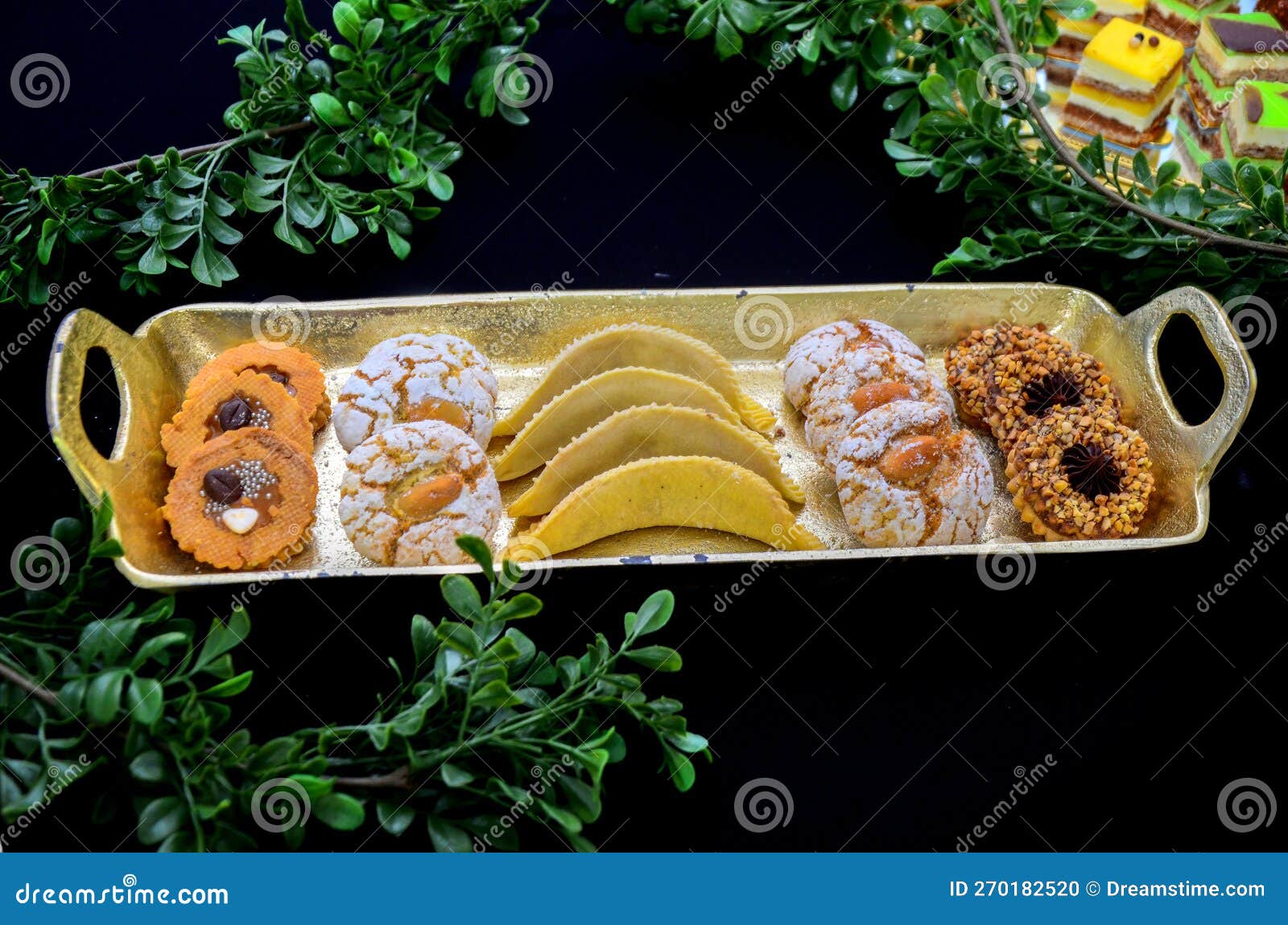 Moroccan Biscuits Served with Tea Offered at the Wedding and Eid Al ...
