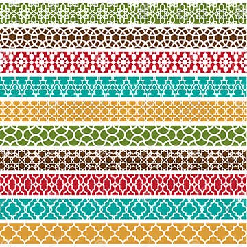 Moroccan Border Patterns stock vector. Illustration of decorative ...