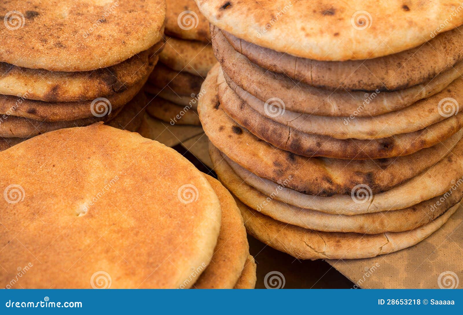 Moroccan bread stock photo. Image of closeup, pile, moroccan - 28653218