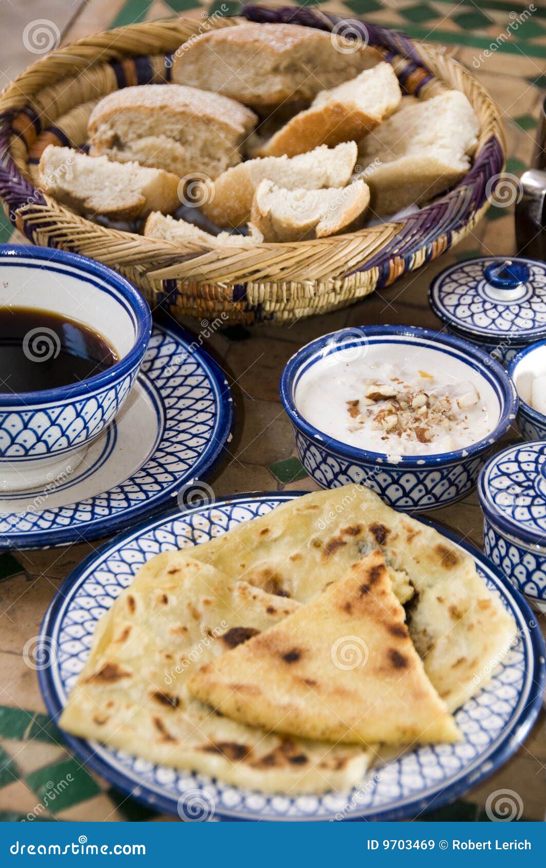 Traditional Moroccan Food Breakfast