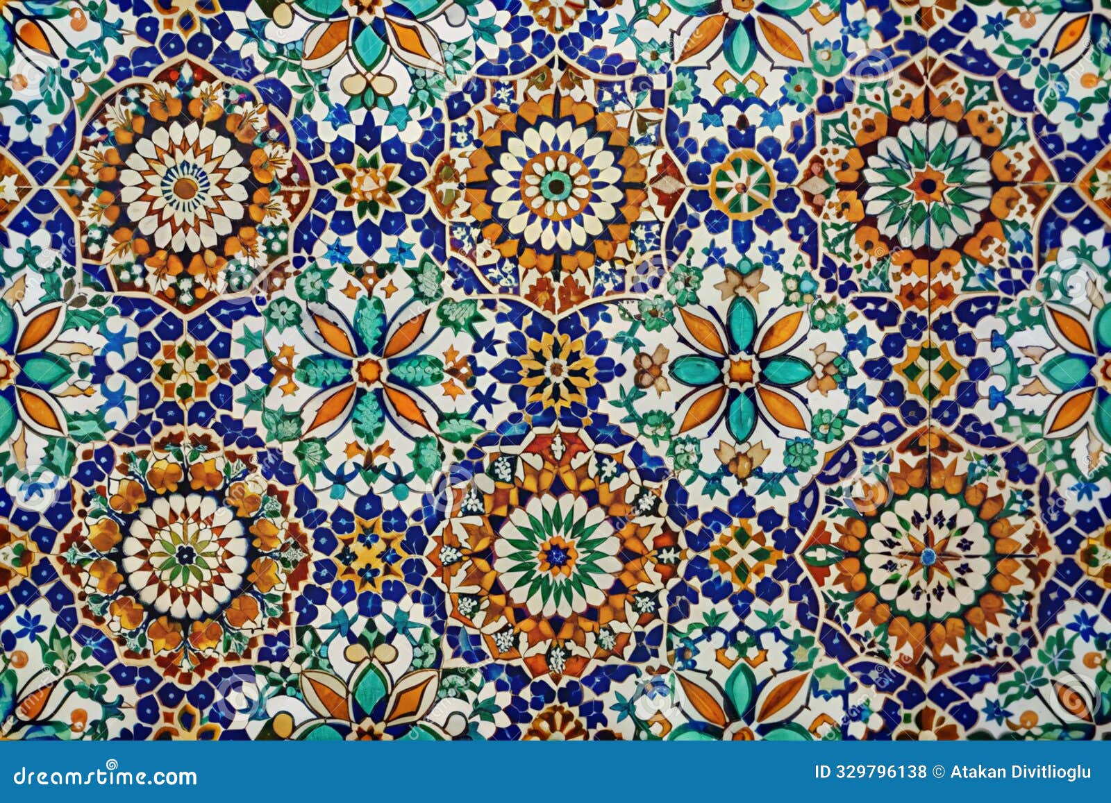 Moroccan Ceramic Tile Design Stock Photo - Image of colorful ...