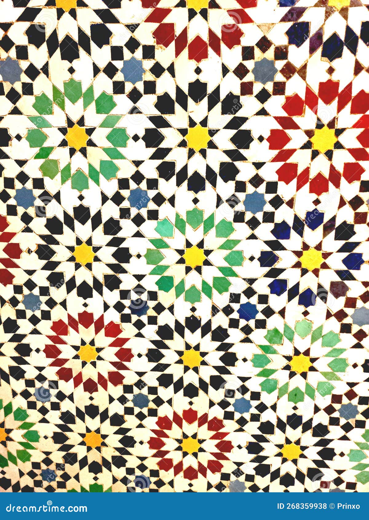 Moroccan Ceramic Zellige Background Stock Photo - Image of ceramic ...