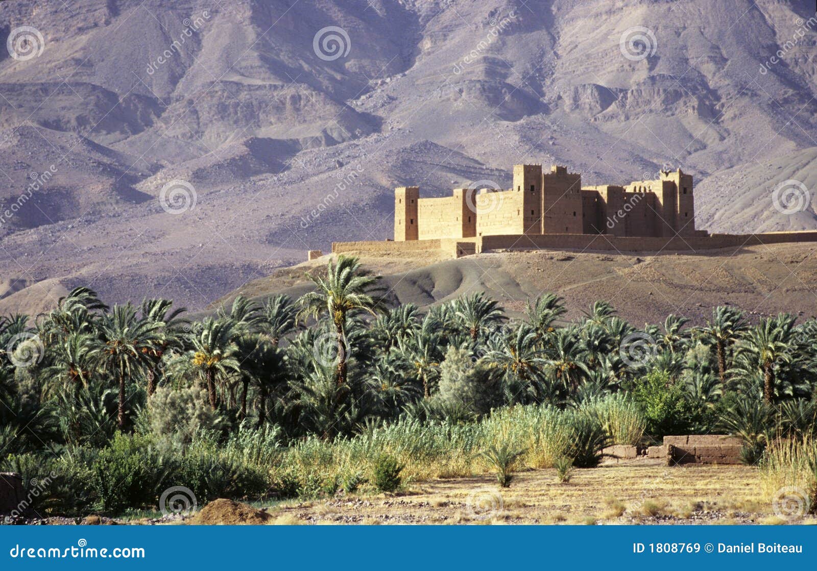 Moroccan citadel stock image. Image of ksar, green, sahara - 1808769
