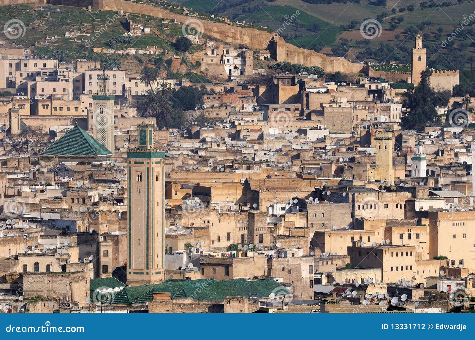 Moroccan Cityview stock photo. Image of tourism, town - 13331712