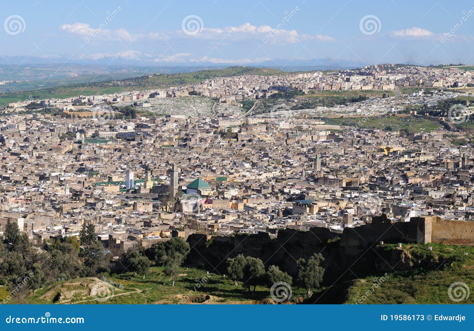 Moroccan Cityview stock image. Image of morocco, view - 19586173