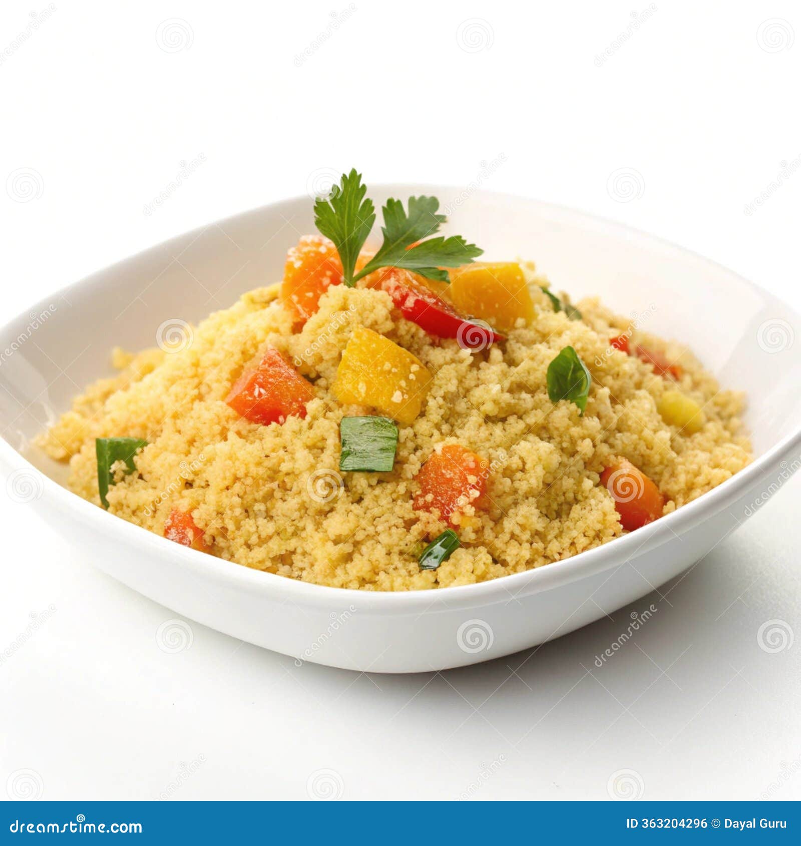 Moroccan Couscous With Vegetables And Aromatic Herbs, Traditional ...