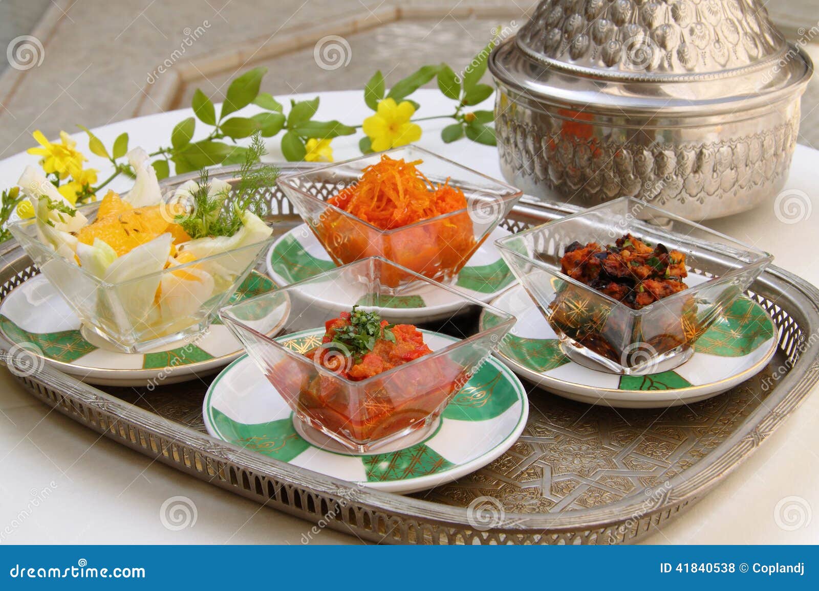 Moroccan Starters. Arab Salty Food. Maghreb Food Stock Photo ...
