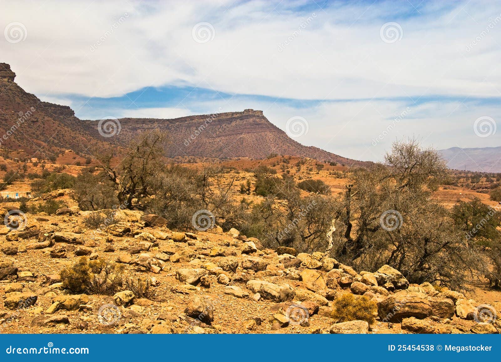 Moroccan desert stock photo. Image of mountain, nature - 25454538