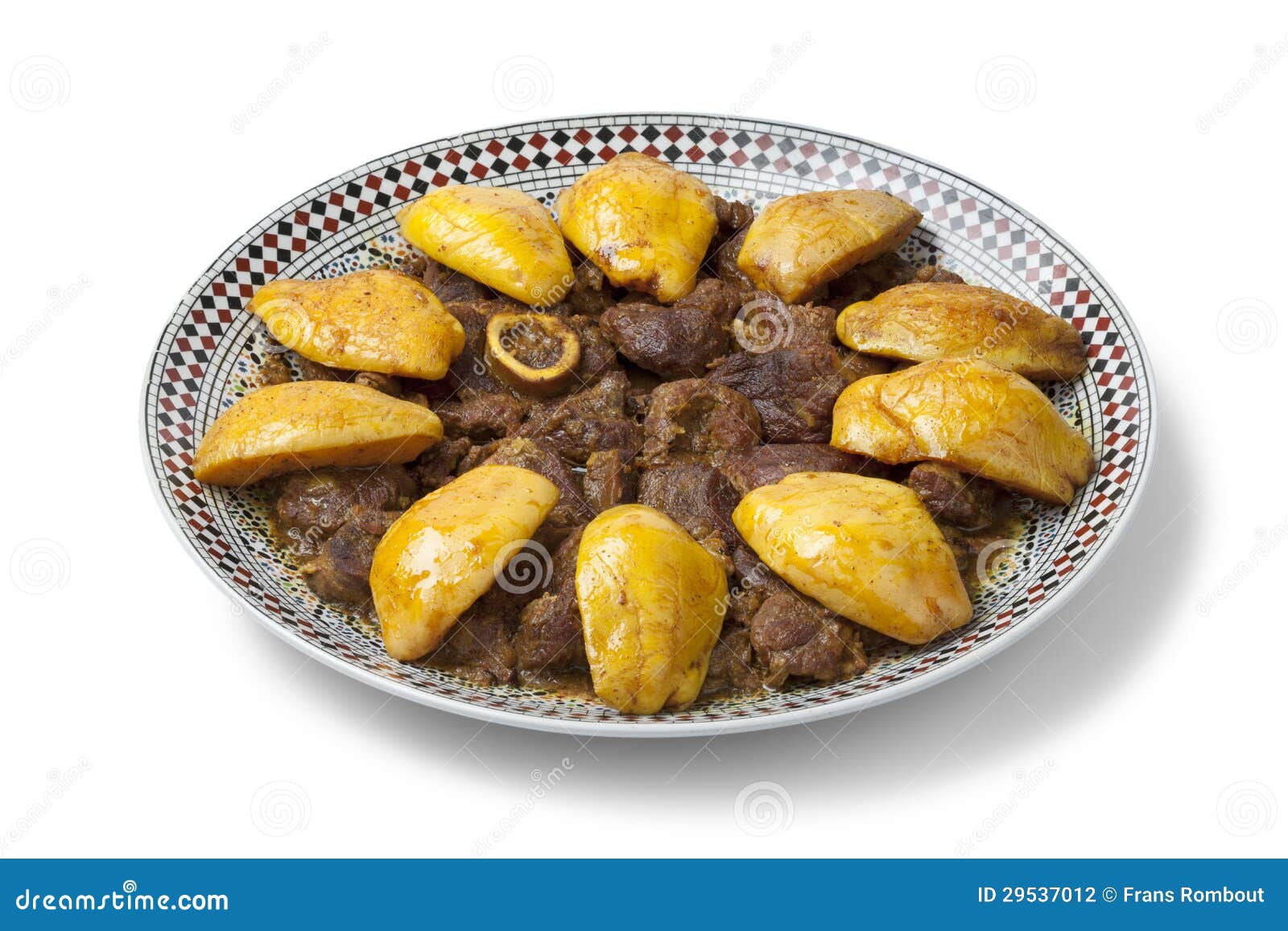 Moroccan Dish with Meat and Safarjal Stock Photo - Image of quince ...