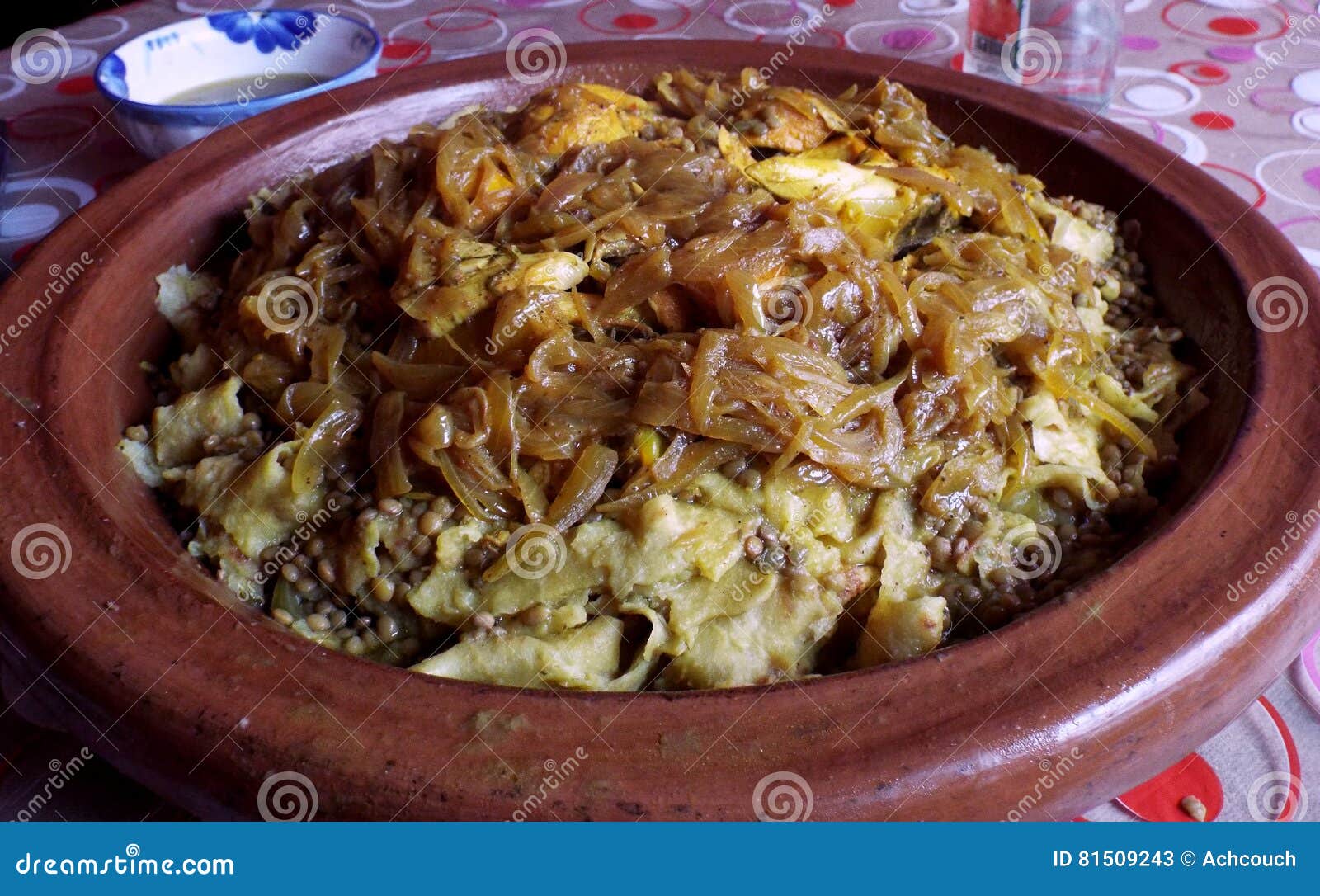 Moroccan Dish: Rfissa stock image. Image of ready, color - 81509243