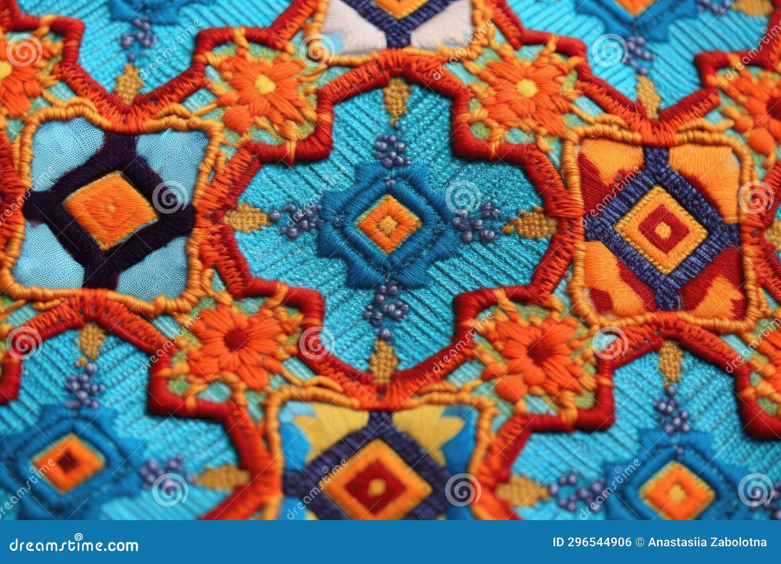 Moroccan Embroidery Showcases Geometric Patterns and Vibrant Color ...