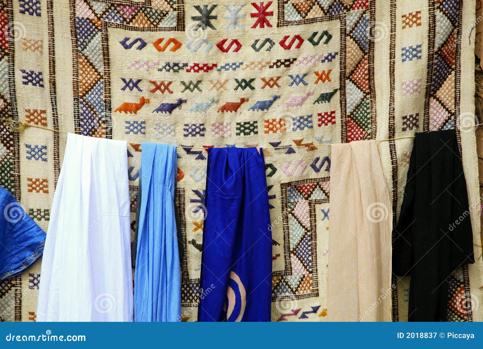 Moroccan fabrics stock image. Image of elegant, luxury - 2018837