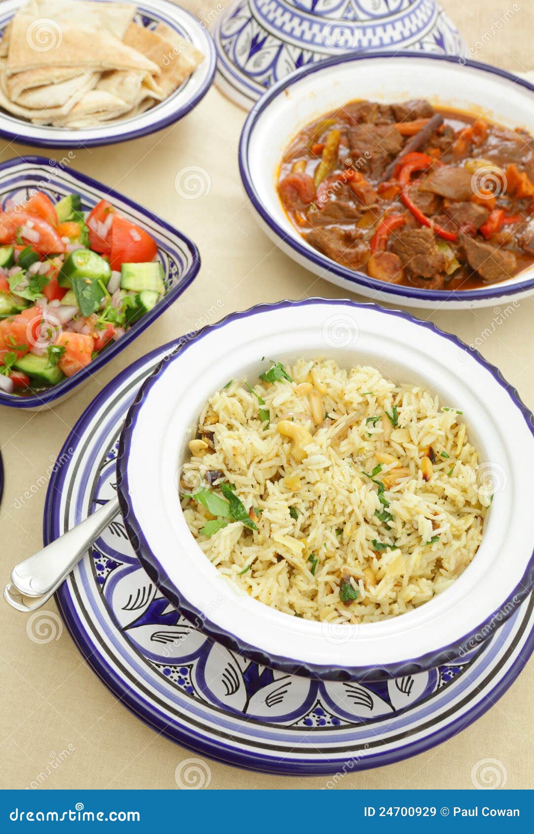 Moroccan feast vertical stock image. Image of beef, cucumber - 24700929