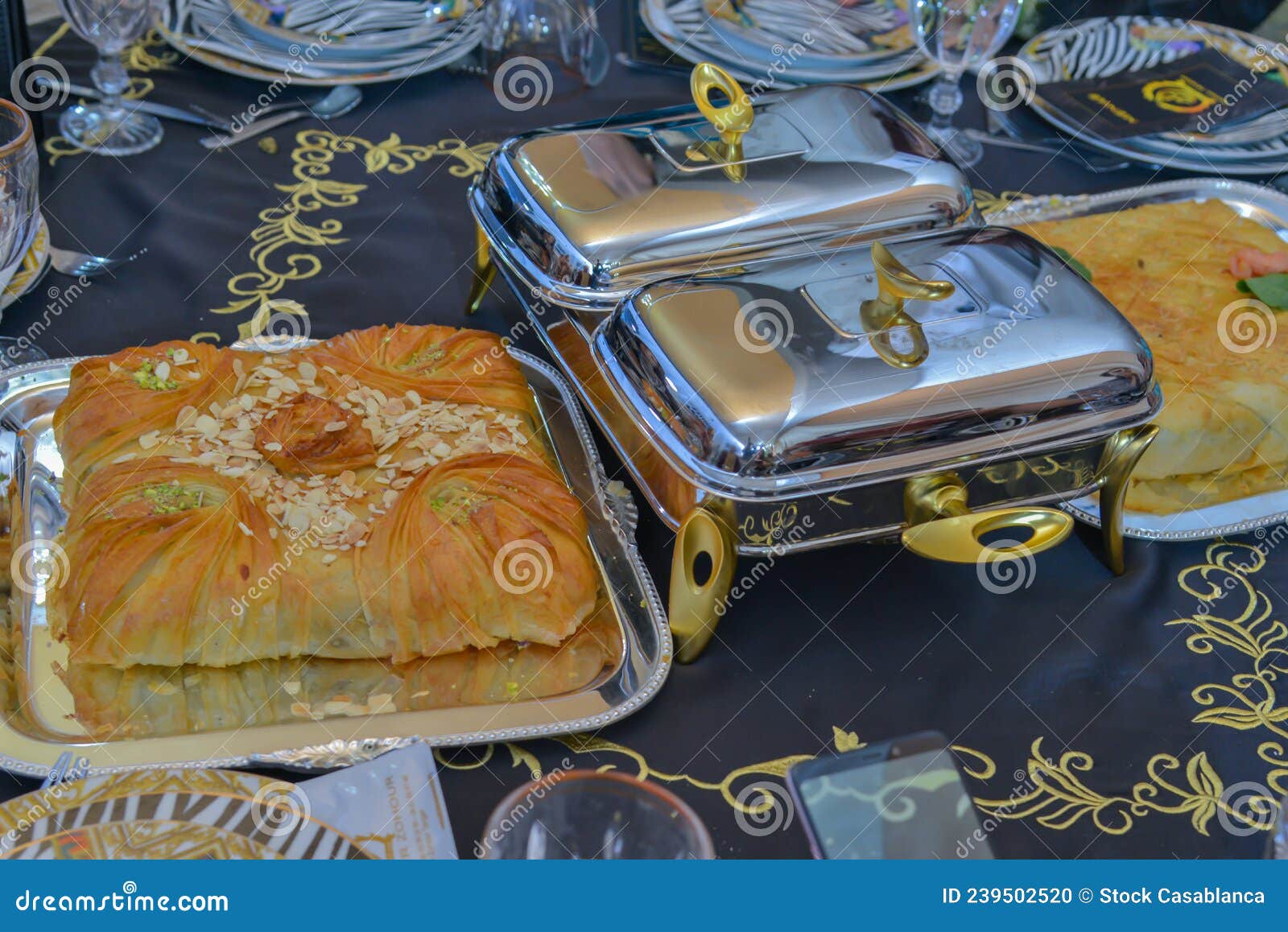 Moroccan Fish Pie, Pastilla, Stock Photo - Image of cooking, recipe ...