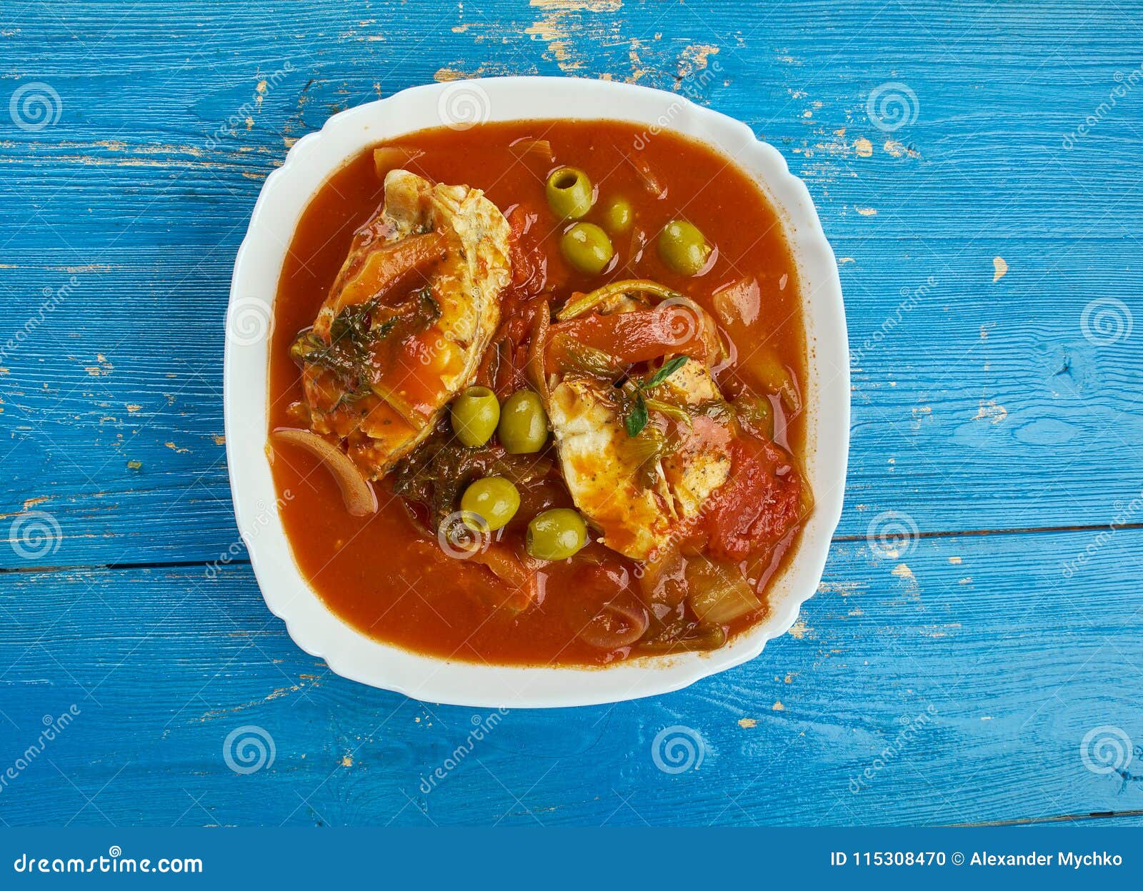 Moroccan Fish Stew stock photo. Image of berber, shrimp - 115308470