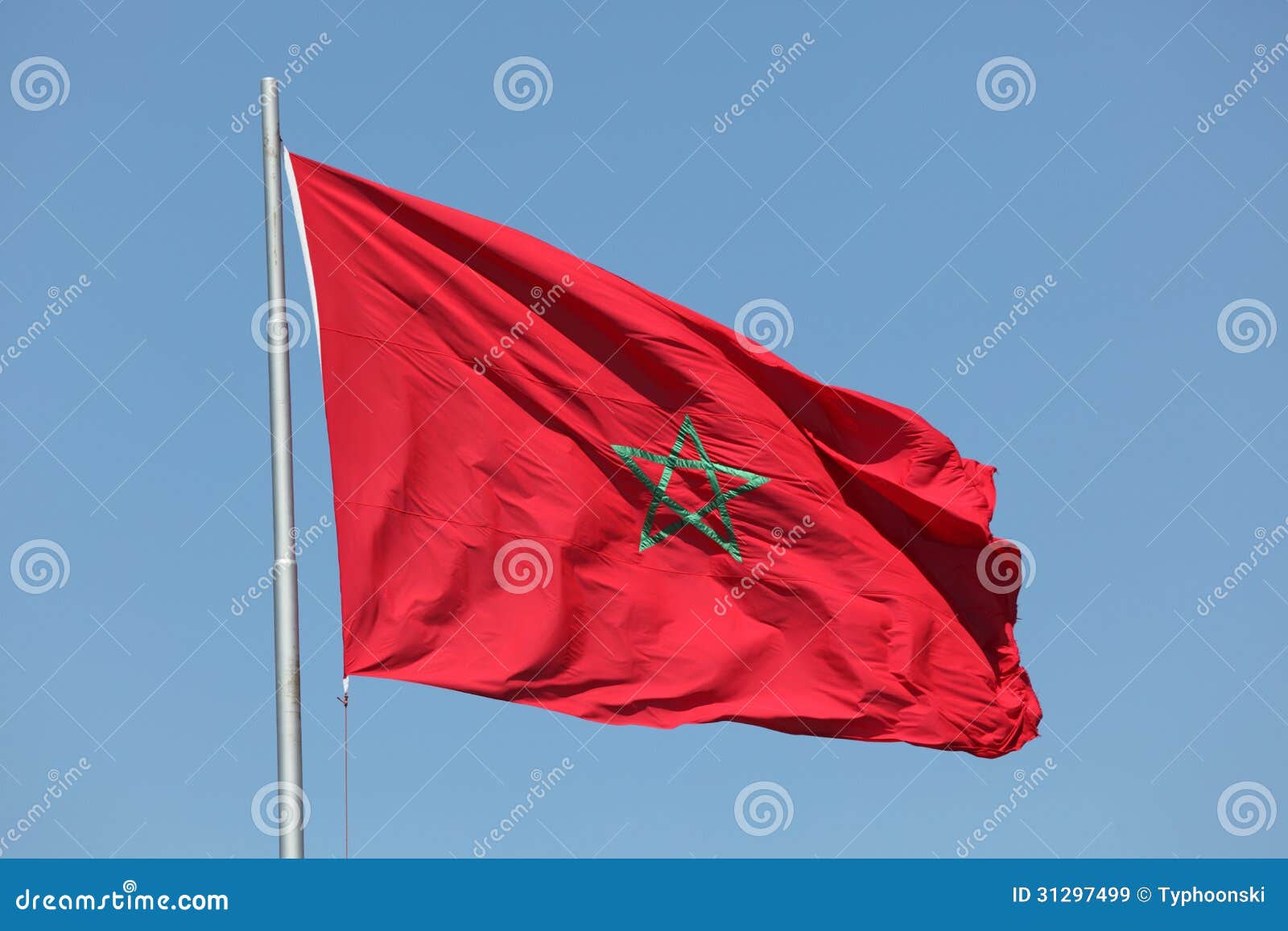 Moroccan flag stock image. Image of symbol, orient, flag - 31297499