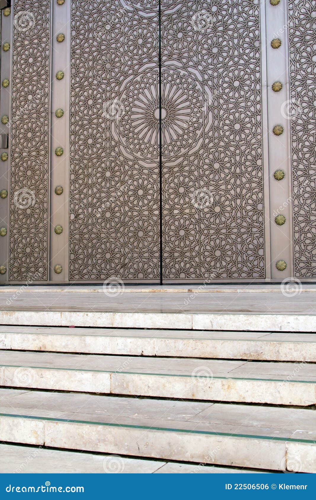 Moroccan Gate at the HASSAN II Mosque Stock Photo - Image of africa ...