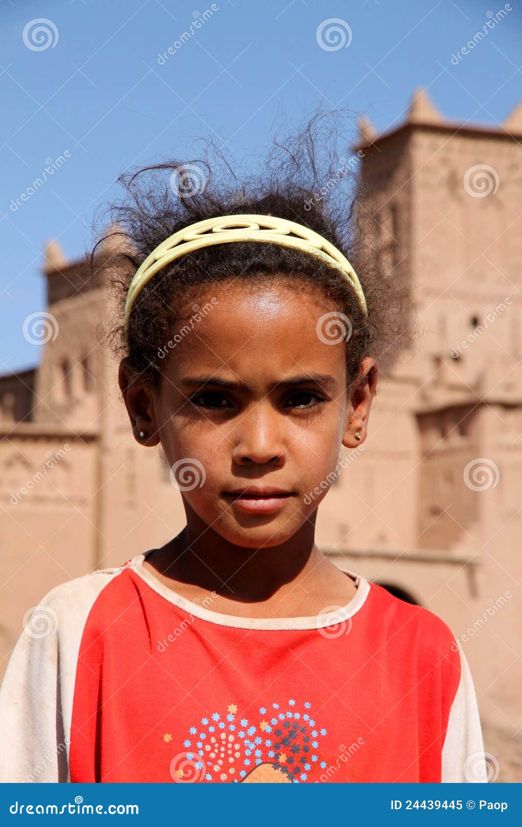 Moroccan girl editorial image. Image of black, architecture - 24439445