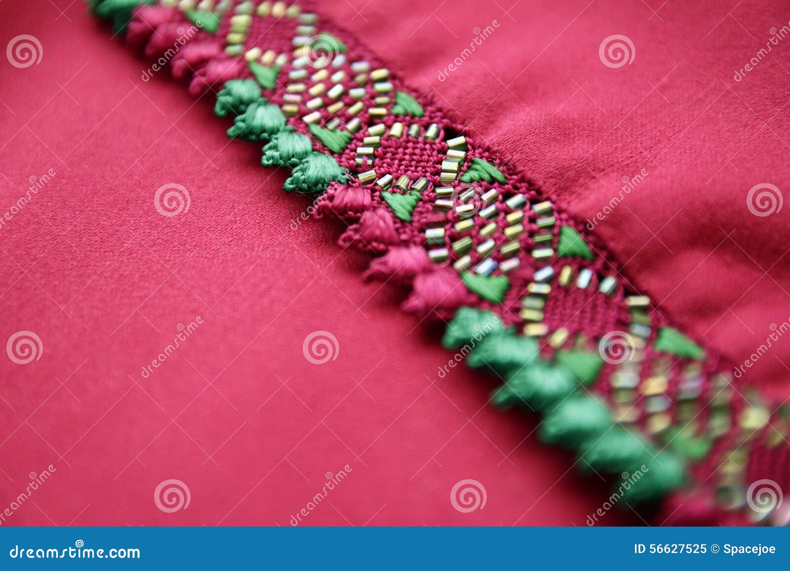 Moroccan Handmade Kaftan Embroidery Details Stock Image - Image of ...