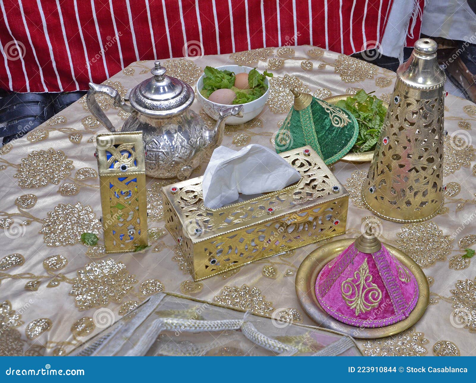 Moroccan Henna Night.traditional Moroccan Wedding Stock Photo - Image ...