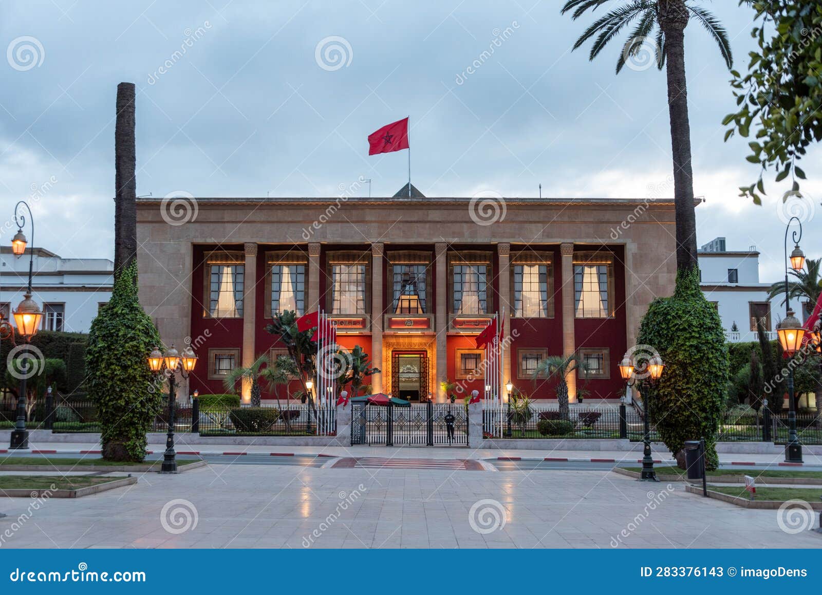 The Moroccan House of Representatives in the Center of Rabat Editorial ...