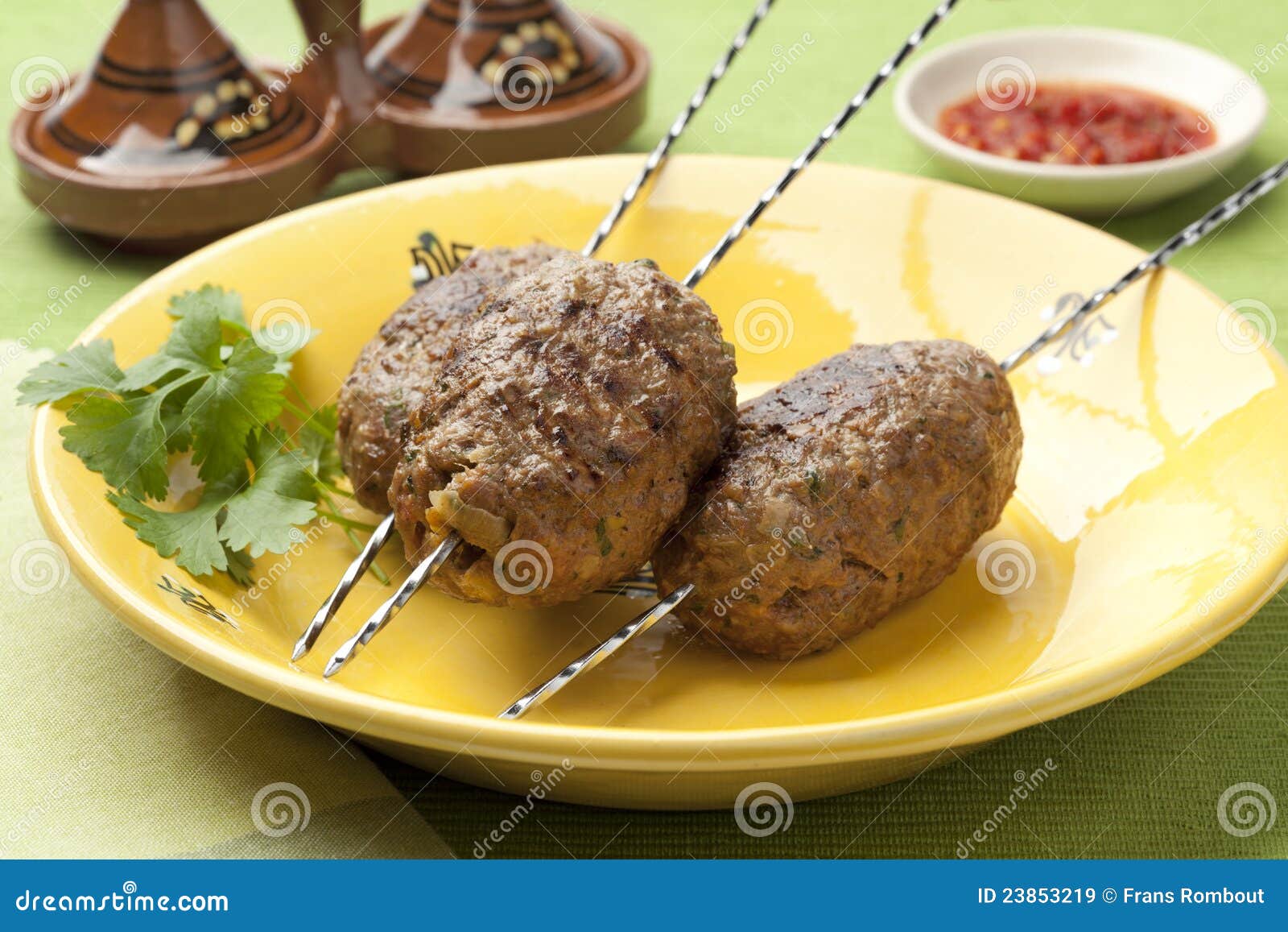 Moroccan kefta kebab stock image. Image of meat, moroccan - 23853219
