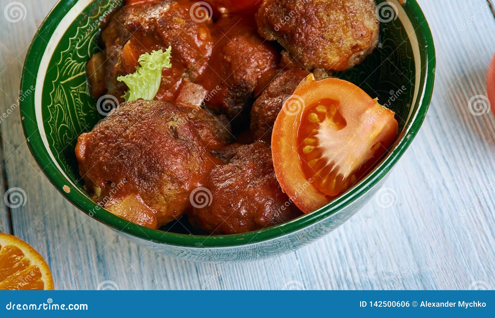 Moroccan Kefta Tagine stock photo. Image of kofta, closeup - 142500606
