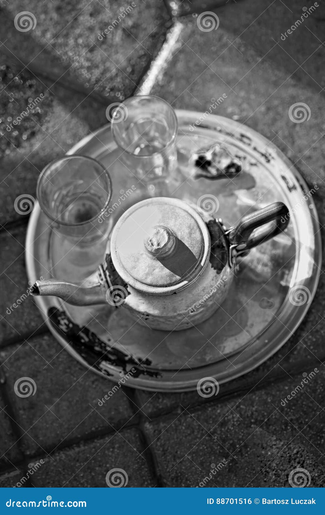 Moroccan kettle with tea stock photo. Image of islam - 88701516
