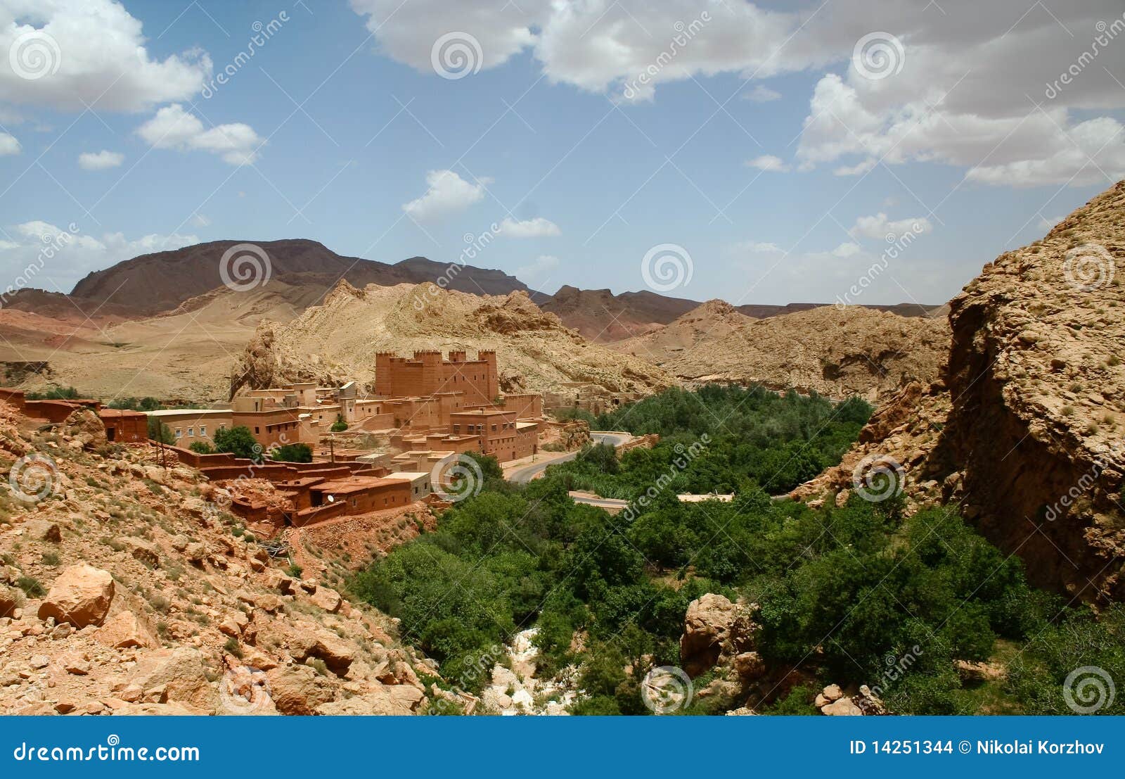 Moroccan landscape stock photo. Image of architecture - 14251344
