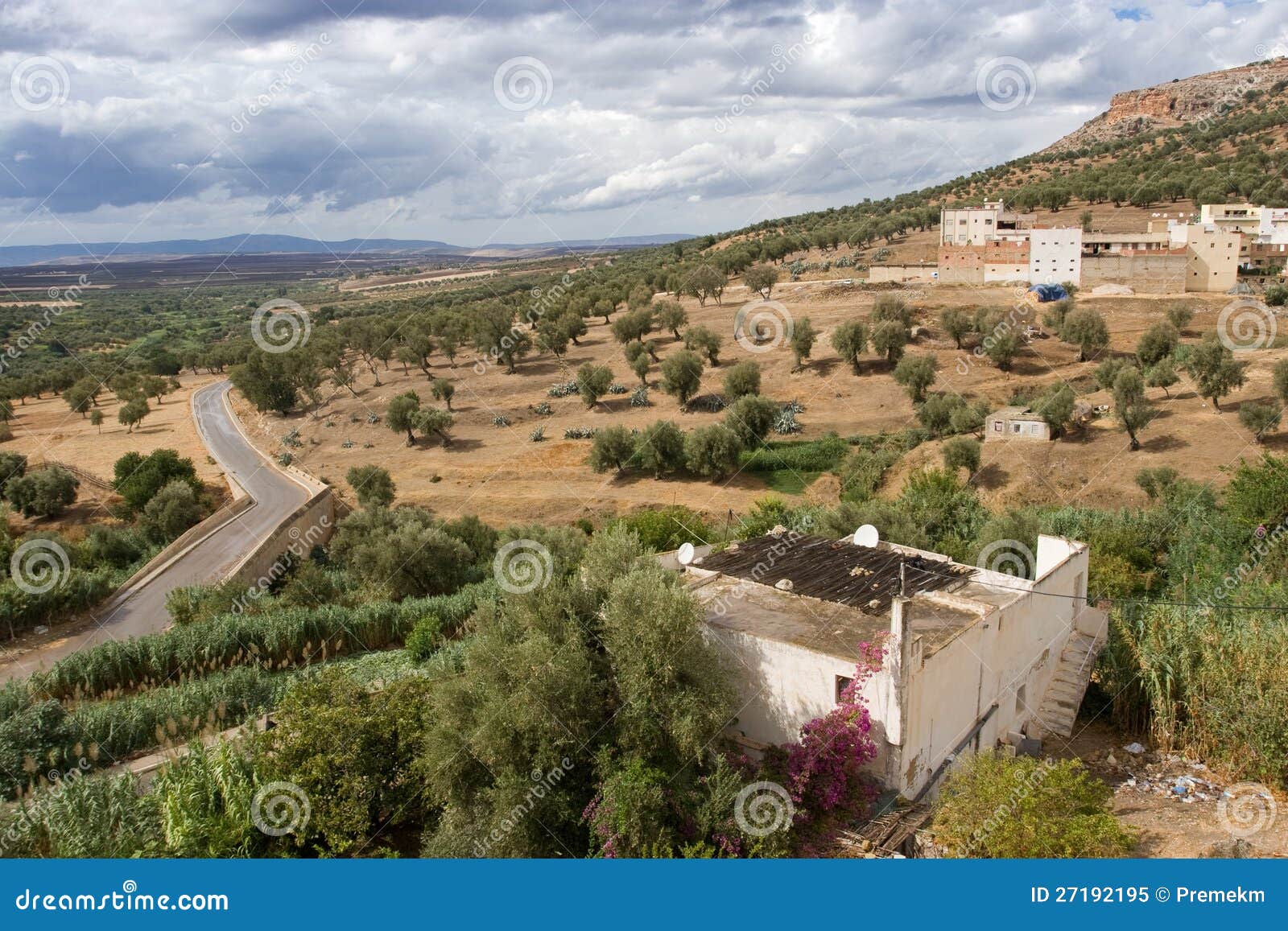 Moroccan Landscape stock image. Image of arabic, tree - 27192195