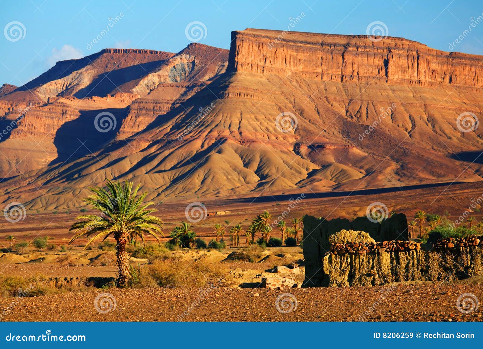 Moroccan landscape stock image. Image of africa, village - 8206259