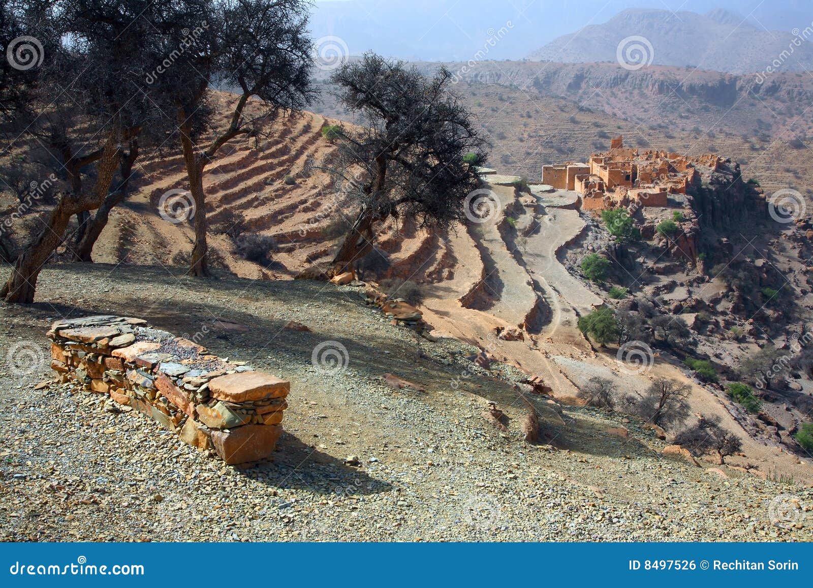 Moroccan landscape stock photo. Image of africa, vegetation - 8497526